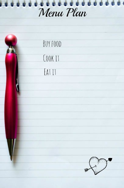 Easy Menu Planning with Post It Notes - Oh Sweet Mercy