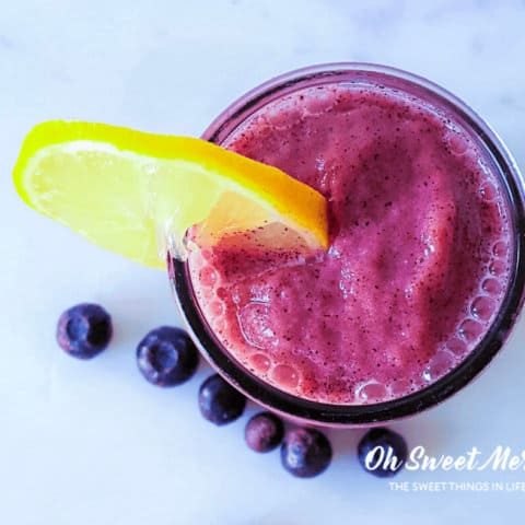 Blueberry Lemon Smoothie (With a Secret) - Oh Sweet Mercy