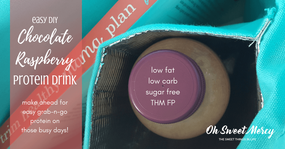 Chocolate Raspberry Protein Drink - Easy On-the-Go Protein! - Oh Sweet ...