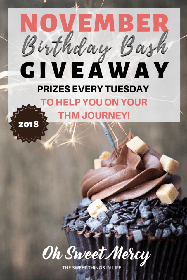November Birthday Bash Giveaway! Celebrate All Month Long! - Oh Sweet Mercy