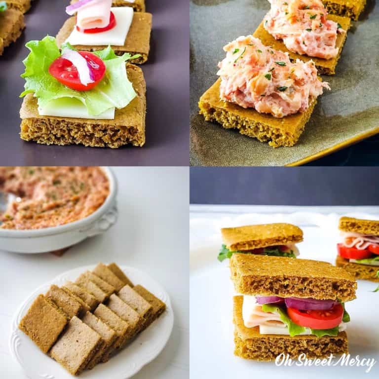 Mock Rye Cocktail Bread | Low Carb, THM S - Oh Sweet Mercy