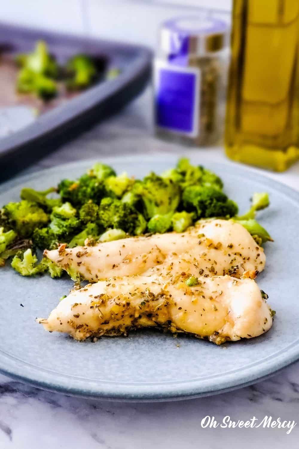 Chicken and Broccoli Sheet Pan Dinner | Low Carb, THM S - Oh Sweet Mercy