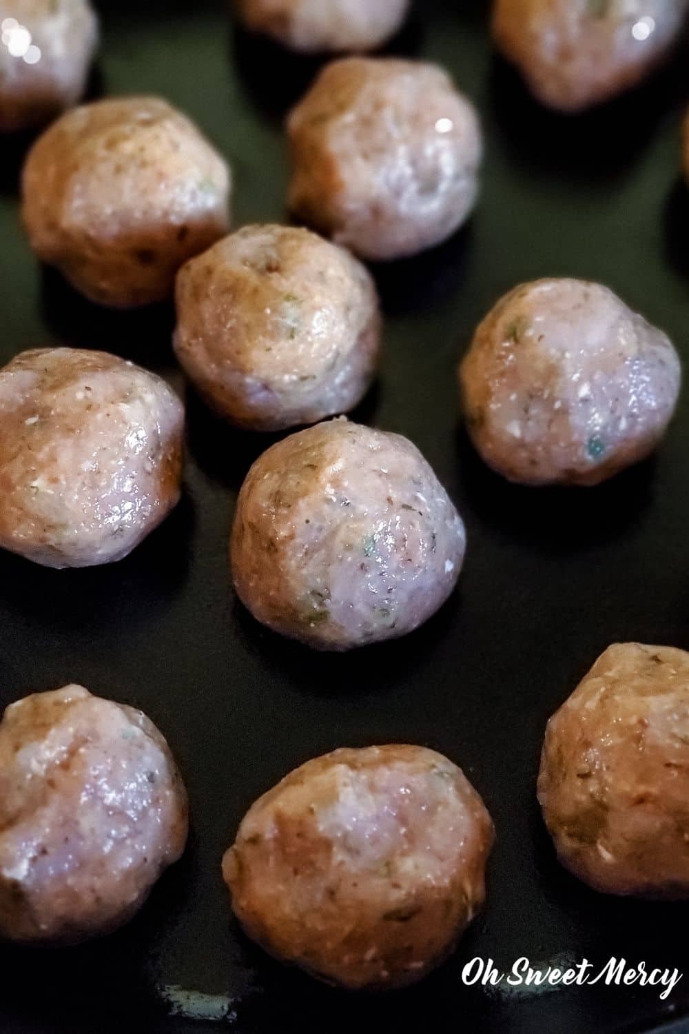 Easy Low Fat Turkey Meatballs | THM FP, Grain Free - Oh Sweet Mercy